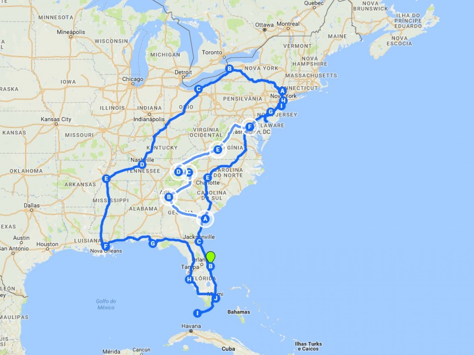 Planejamento de viagem, roteiro e o voo até Miami - 2016 - DE CARRO ...